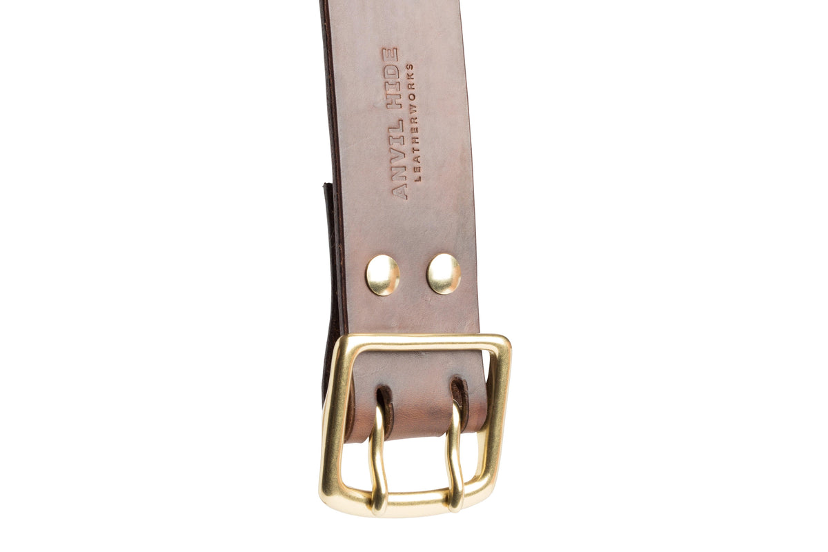 The Wide Belt | Tanned Bridle Wide Leather Belt – Anvil Hide